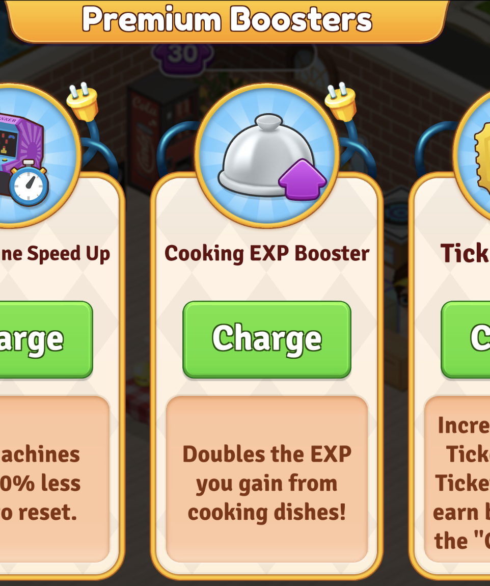 What does the purple arrow in Cookbook mean? (EXP) – Cafeland